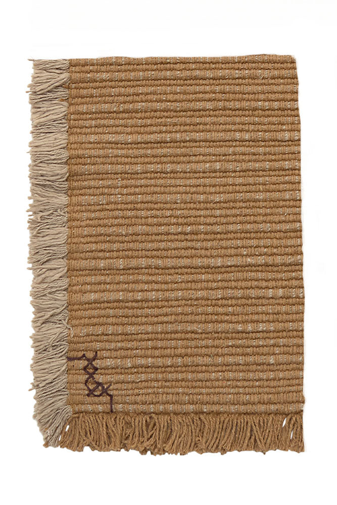 Swatch Handloom Rug Ochre and Beige – Lorena Canals | Official Website