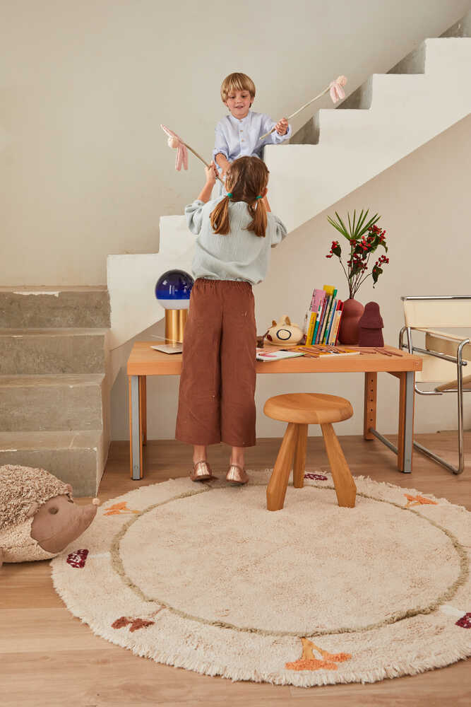 Washable Round Rug Chanterelle – Lorena Canals | Official Website