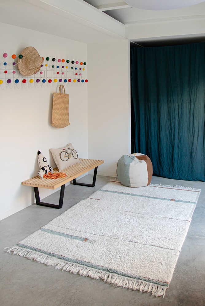 Washable Area Rug Lanes Blue – Lorena Canals | Official Website